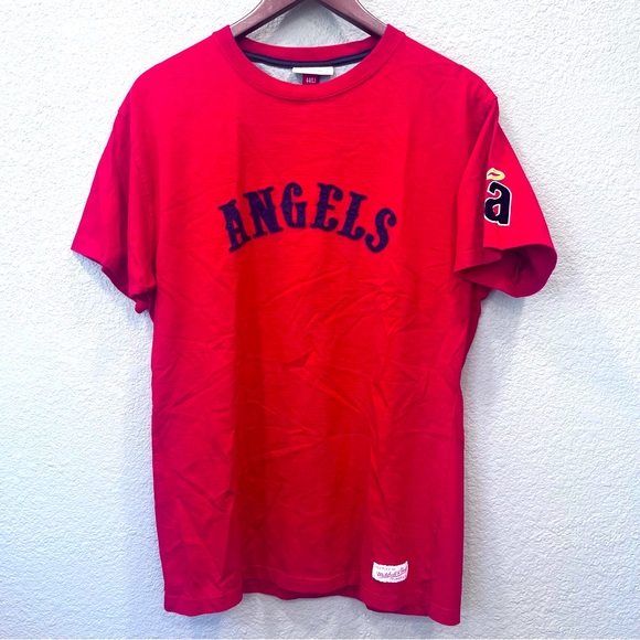 Mitchell & Ness | Tops | Mitchell Ness Throwback Angels Halos Shirt ...